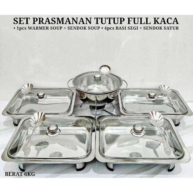 Jual PRASMANAN SET TUTUP FULL KACA STAINLESS STAINLES 3, 4 & 5 + 1 ...