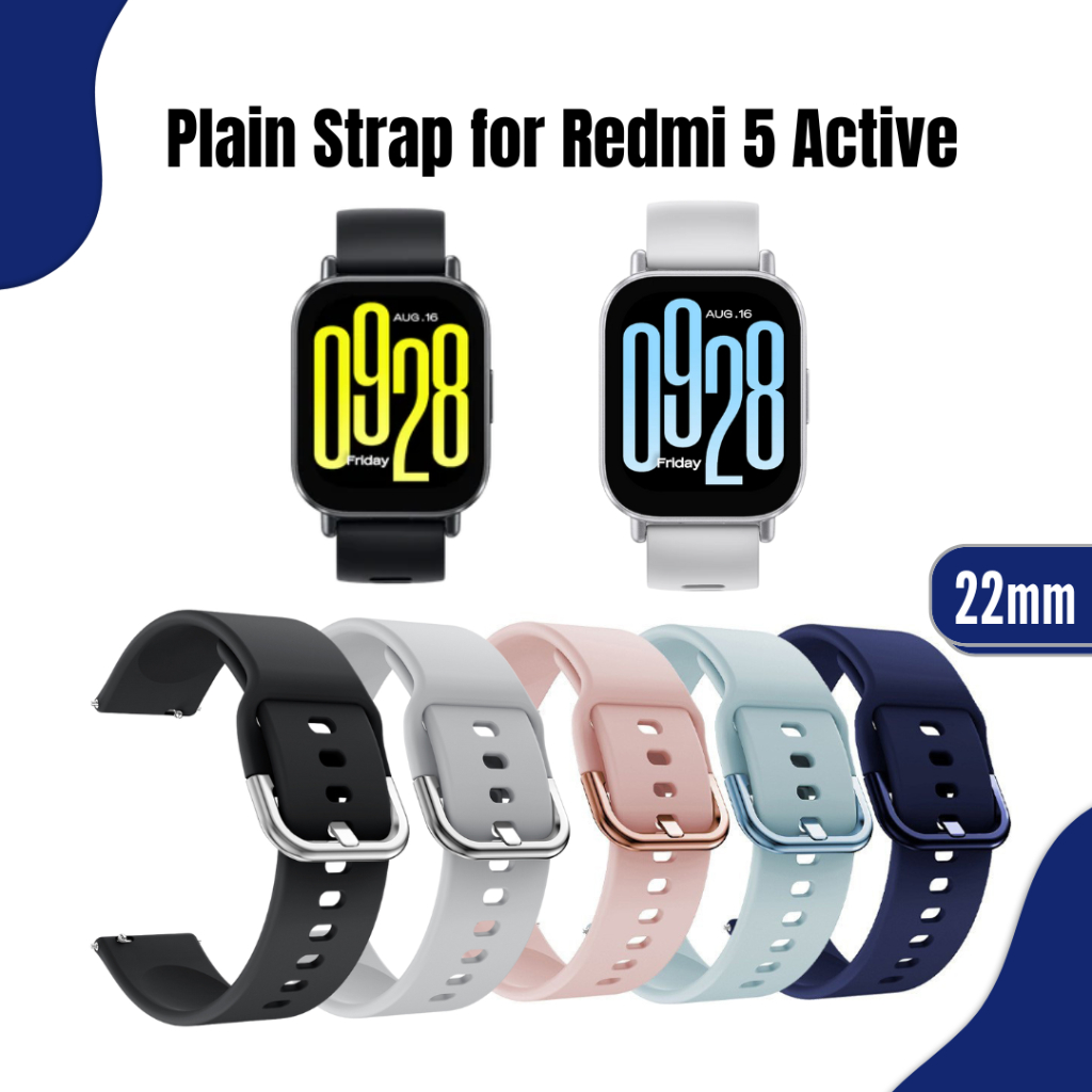 Jual Strap Redmi Watch 5 ACTIVE dan Redmi 5 Lite Silikon Warna Tali Jam ...