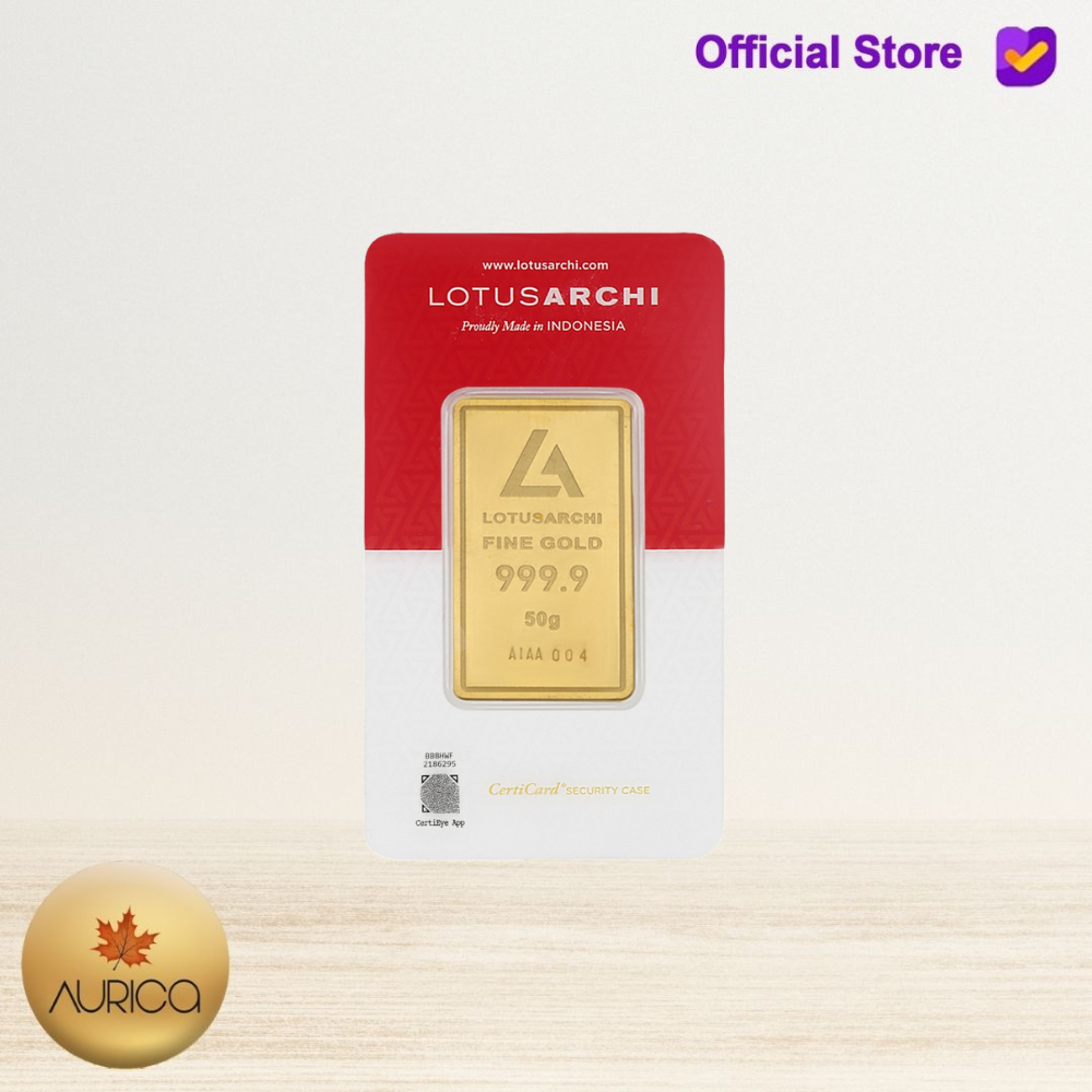 Jual LOGAM MULIA (LM) LOTUS ARCHI 50 GR | Shopee Indonesia