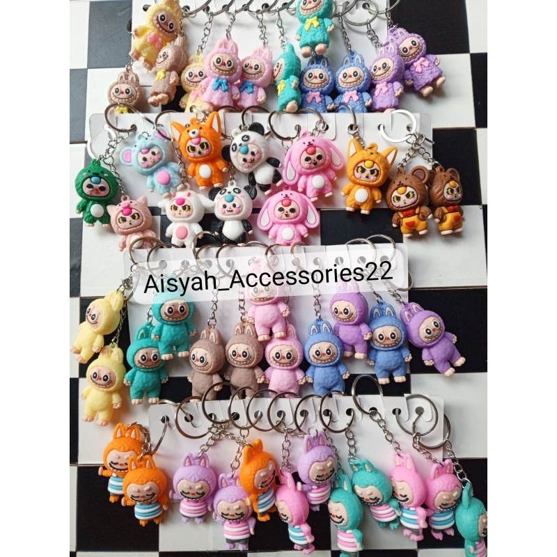 Jual (12pcs) Ganci Labubu / Gantungan Kunci Tung Tung Sahur Medium ...