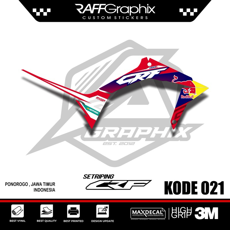 Jual Striping crf terbaru-striping crf keren-decal stiker crf-crf 021 | Shopee Indonesia