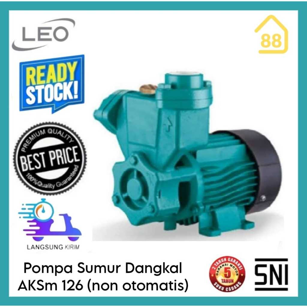 Jual Leo Pump Pompa Air Sumur Dangkal Non Otomatis AKSm 126 | Shopee ...