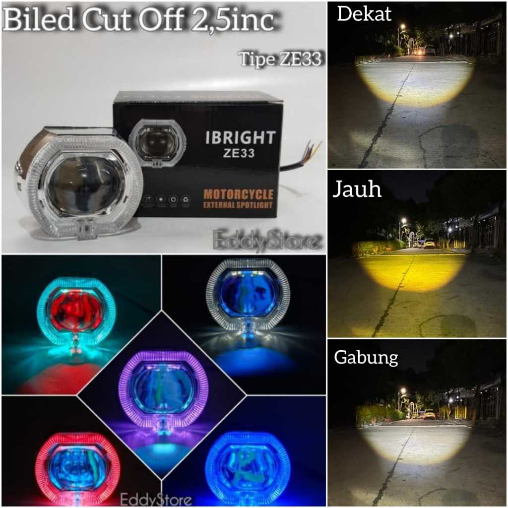 Jual IBRIGHT - ZE33 Projie Biled Cut Off mini 2.5inc Original Ibright Jamin terang | Shopee ...