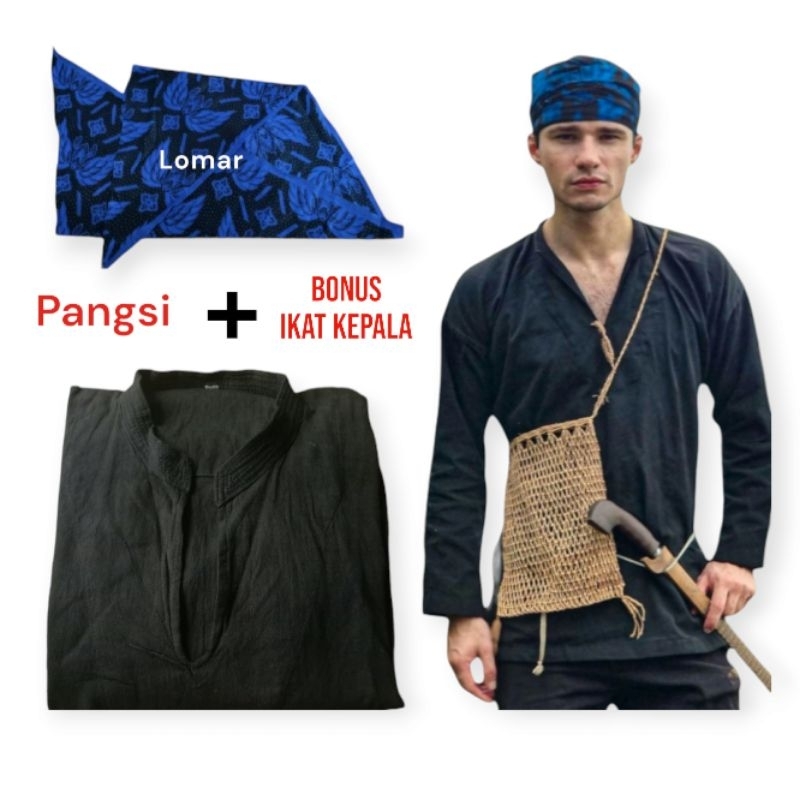 Jual BAJU BADUY TENUN PAKAIAN SUKU ADAT BADUY DALAM BONUS IKAT KEPALA | Shopee Indonesia