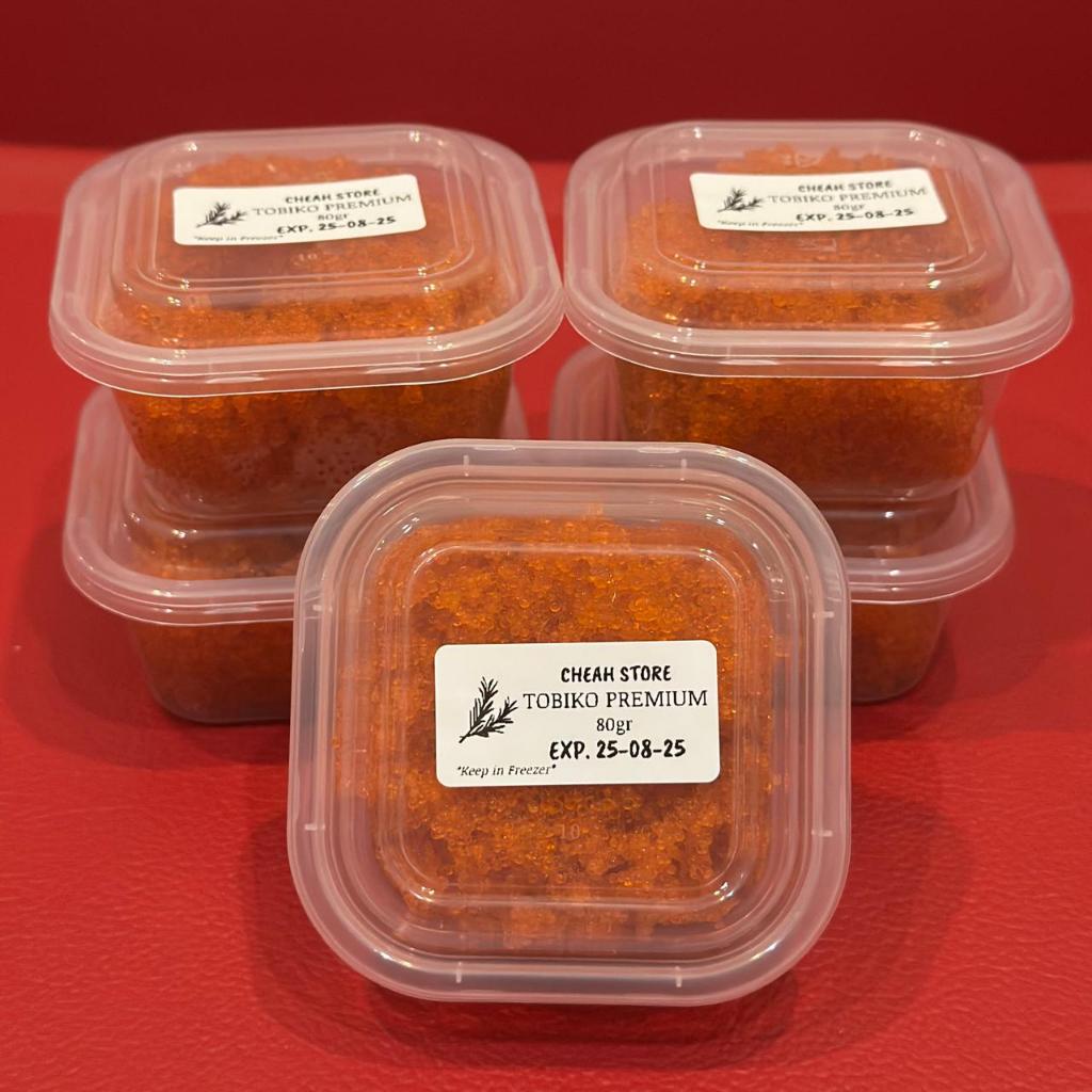 Jual Tobiko Orange Flying Fish 80gr Telur Ikan Terbang Flying Fish Roe ...