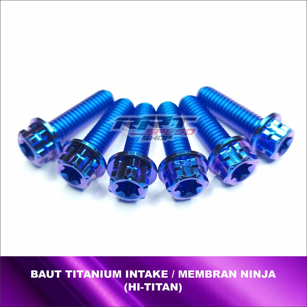 Jual RRT HI-TITAN BAUT TITANIUM INTAKE / MEMBRAN / SUPER KIPS NINJA R ...