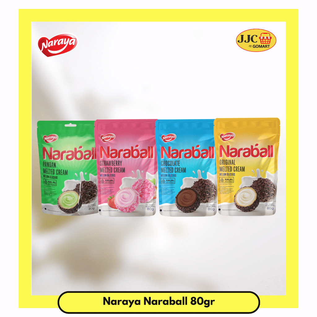Jual Naraya Naraball 80gr | Chocolate | Original | Pandan | Strawberry ...