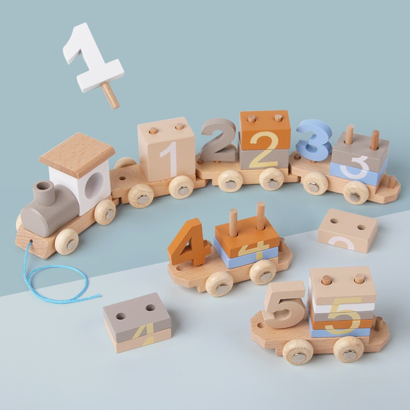 Jual [Kinderland Co] PREMIUM QUALITY Wooden Toys Train Number / Mainan ...