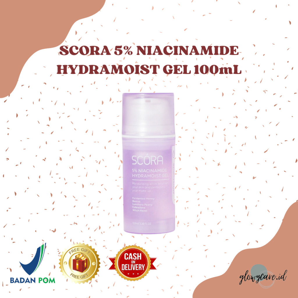 Jual SCORA 5% Niacinamide Hydramoist Gel 100ml Pelembab Wajah yang Mencerahkan Kulit Memperbaiki ...