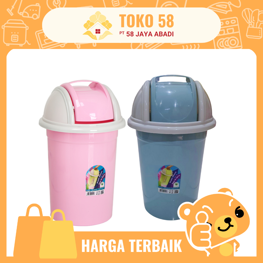 Jual [COD] Tempat Sampah Green Leaf REXANA Dustbin 12 Liter | Shopee ...
