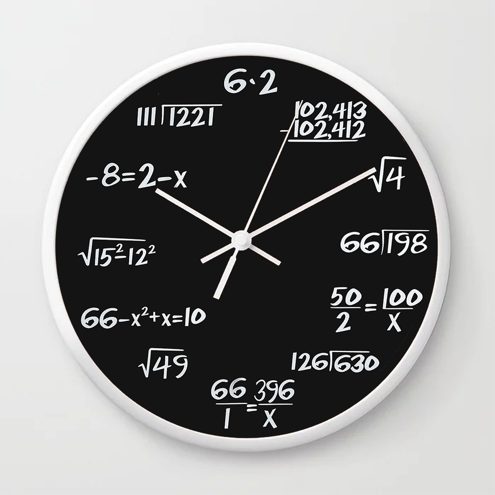 Jual Jam dinding matematika -jam dinding yang unik tanda persamaan ...