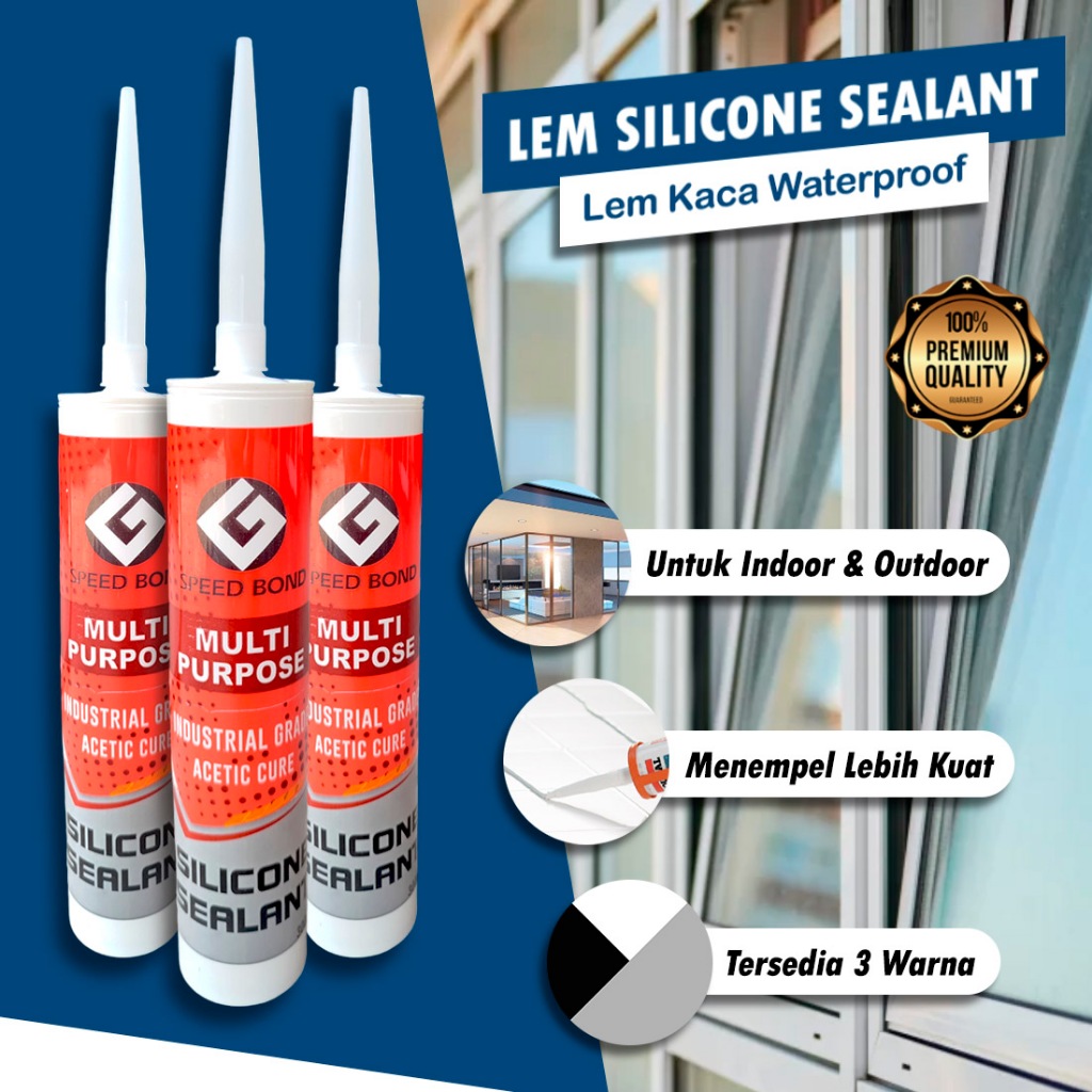Jual Lem Kaca Sealant Aquarium – Lem Silicone Putih Hitam Clear Perekat ...