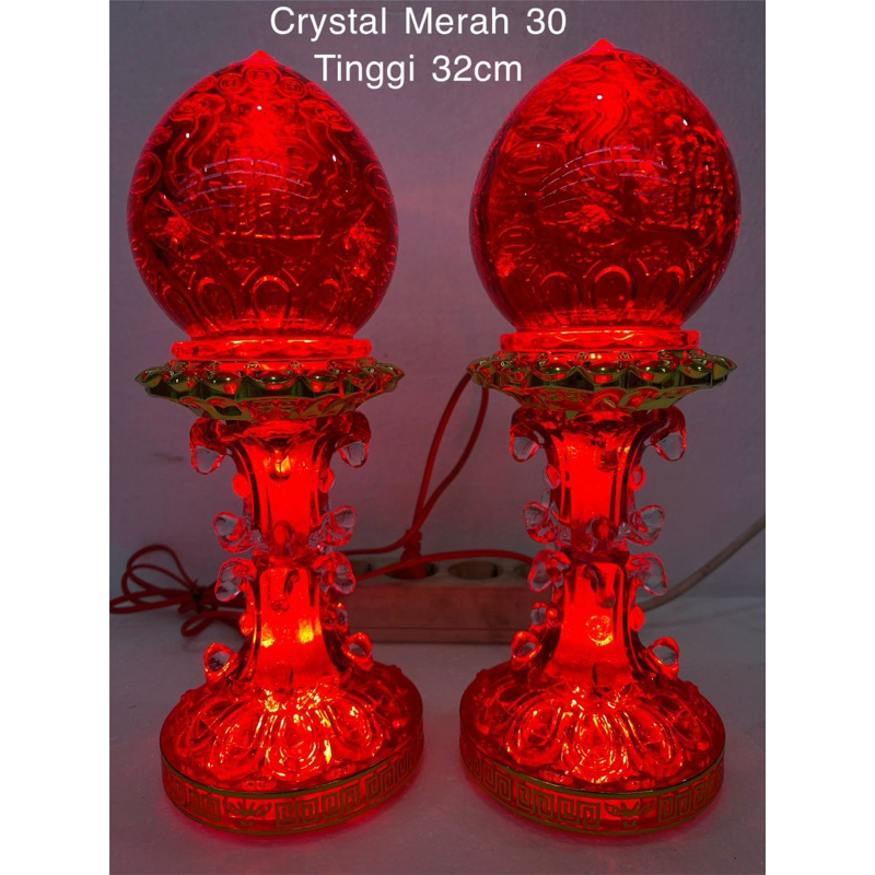 Jual lampu altar lampu puja lampu sembahyang model kristal 30 tinggi ...