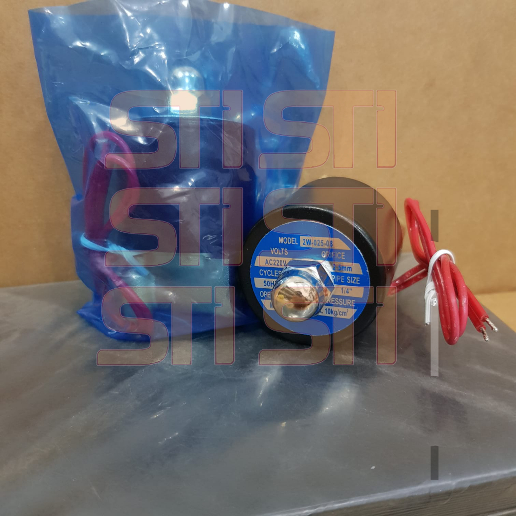 Jual Solenoid Valve 1/4" 1/4 Inch Brass Kuningan 220V 220VAC NC 2W-025 ...