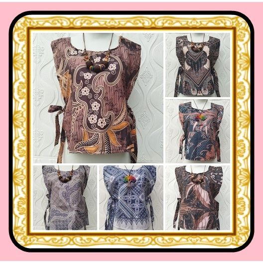 Jual ROMPI Vest Batik Dewasa Rompi Outer Kerja Outfit Modern Motif ...