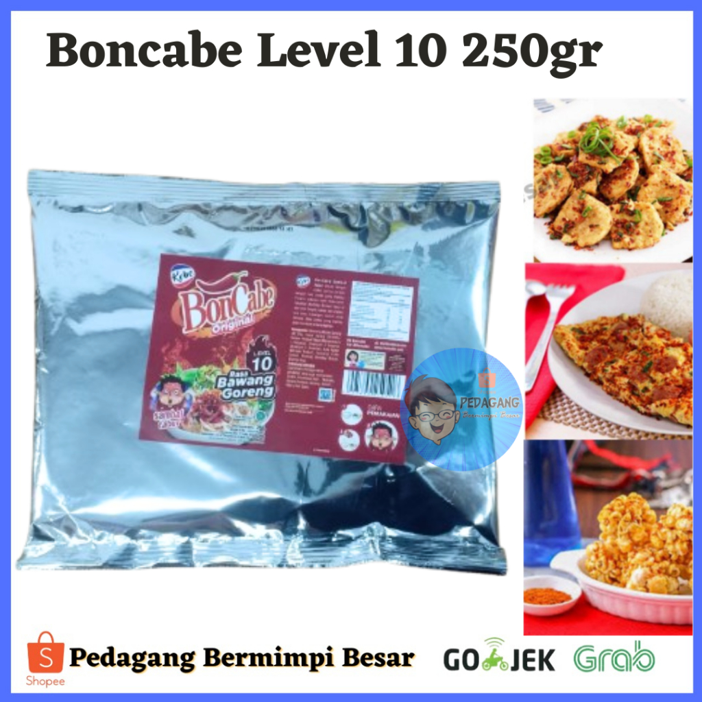 Jual Boncabe Level 10 250gr | Bon cabe | Cabe Bubuk | Cabai Bubuk ...