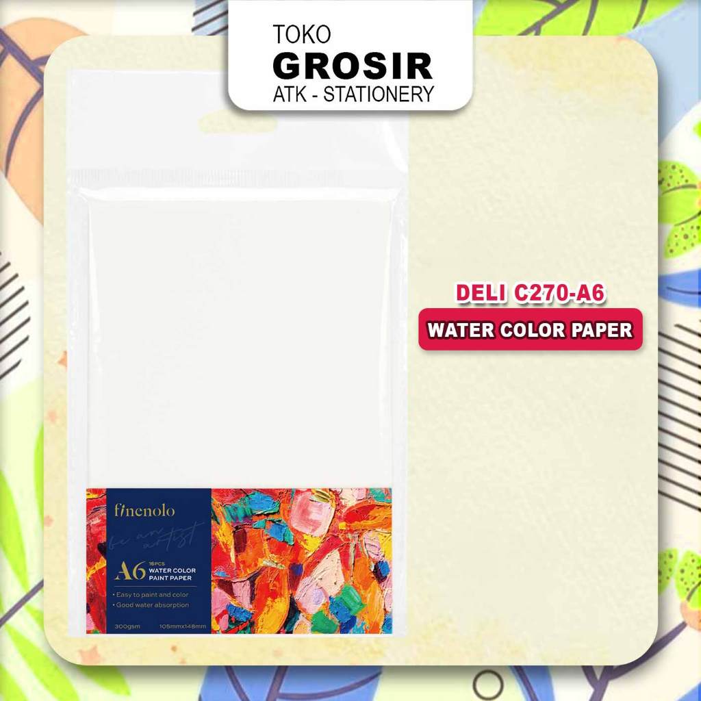 Jual Deli Watercolor Paper / Kertas Cat Air / Kertas Gambar Canvas A6 ...