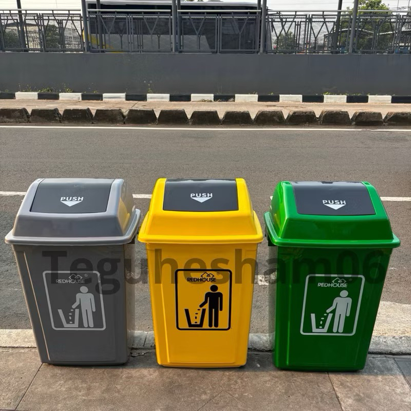 Jual Redhouse - Tempat Sampah Tutup Swing 60 Liter - Tempat Sampah ...