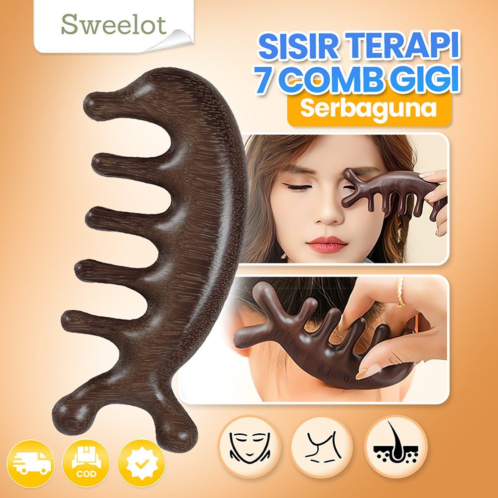 Jual Sisir sisir rambut kayu multifungsi untuk perawatan pijat kulit ...