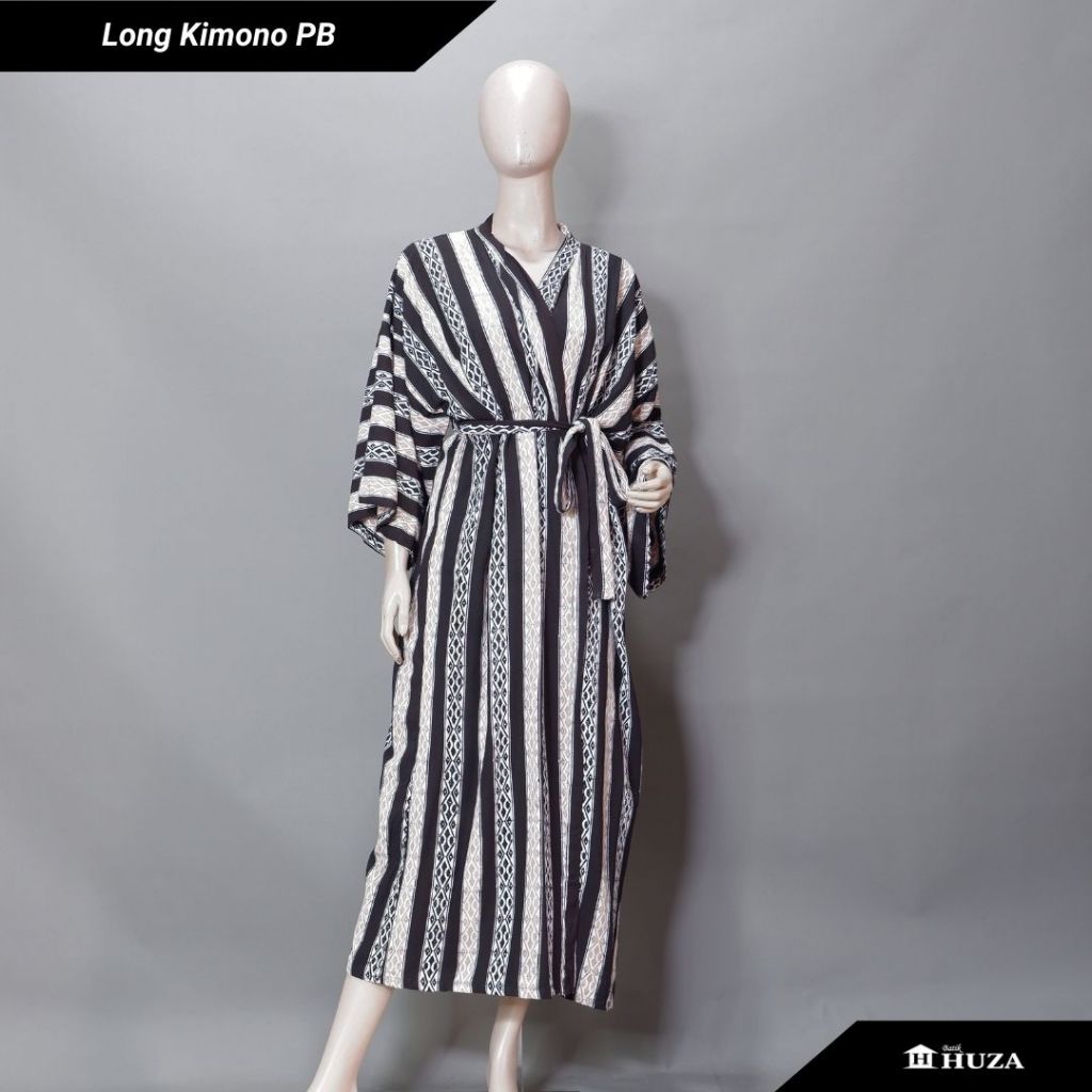 Jual Batik Huza Kimono Batik Long Kimono Batik Kimono Tradisional Long ...