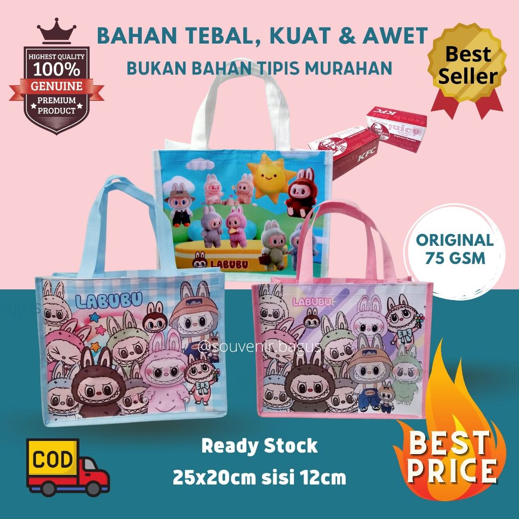 Jual Tas Ultah Labubu animal goodie bag souvenir LABUBU The Monsters ...