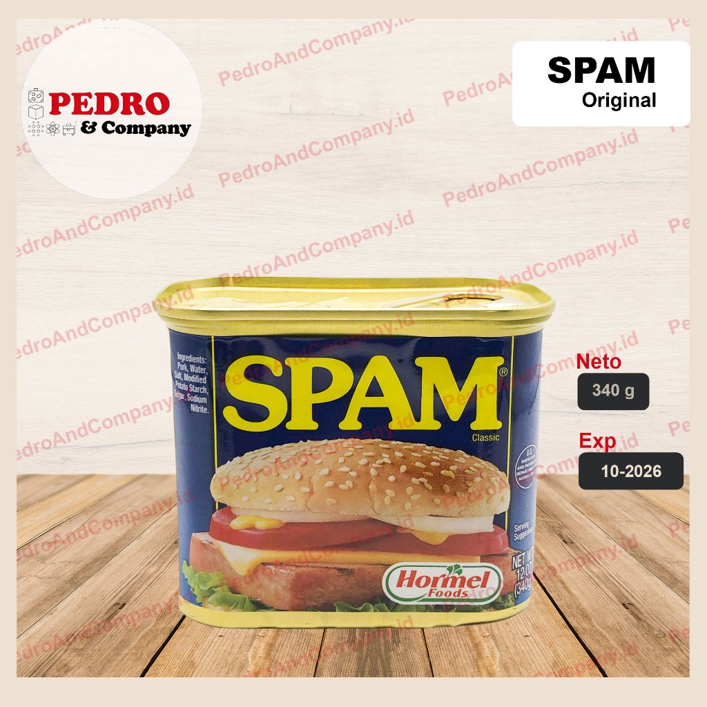 Jual Spam original 340 gram - daging kaleng babi | Shopee Indonesia