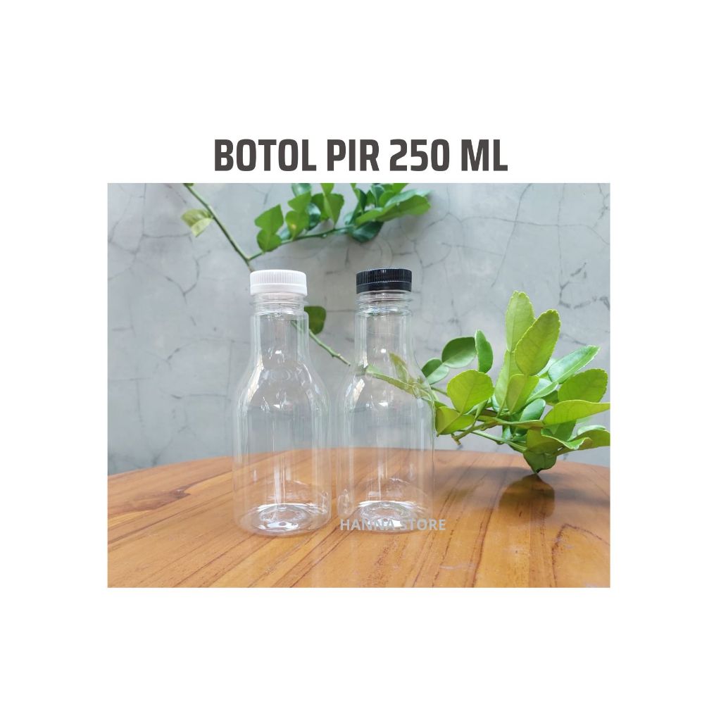 Jual (20 PCS) Botol plastik PET 250ml pir pear minuman jus susu kopi ...