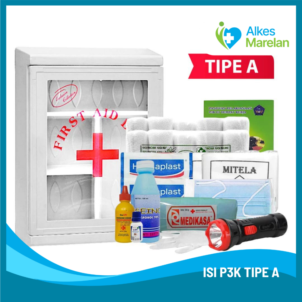 Jual Paket Isi P3K Tipe A B C Lengkap / First Aid Kit Type A B C / Paket isi P3K Tidak Termasuk ...