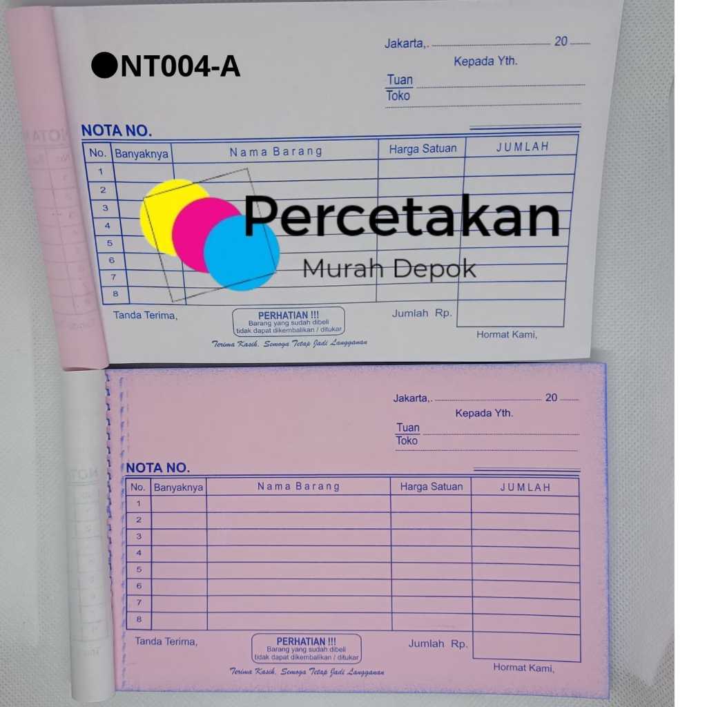 Jual Nota Lunas landscape mendatar ukuran 1/4 folio | Shopee Indonesia