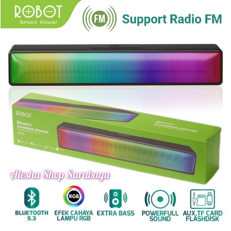 Jual [GARANSI] ROBOT RB580 Soundbar TV PC Laptop Speaker Bluetooth RGB ...