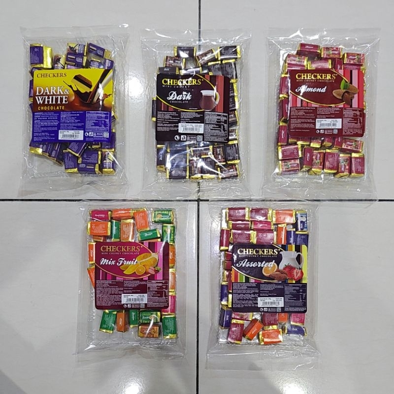 Jual checkers mini chunky chocolate 300gr | Shopee Indonesia