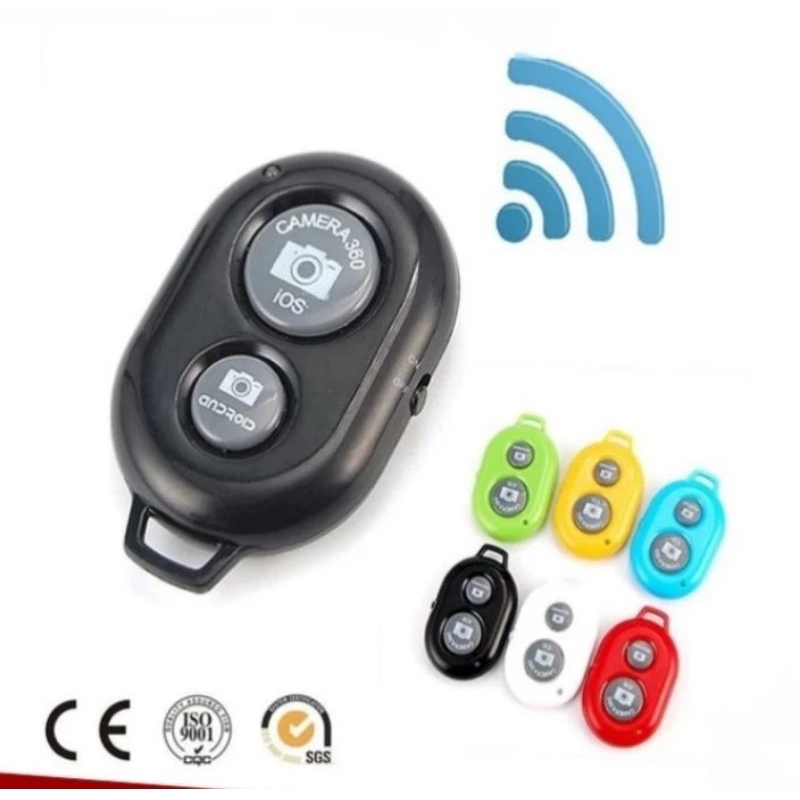 Jual remote kamera selfie/ remote bluetooth shutter | Shopee Indonesia