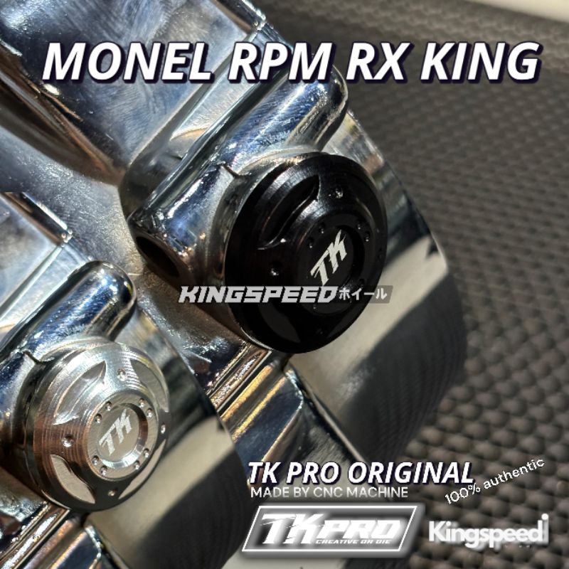 Jual MONEL RPM RX KING CNC TK PRO BLACK AND SILVER | Shopee Indonesia