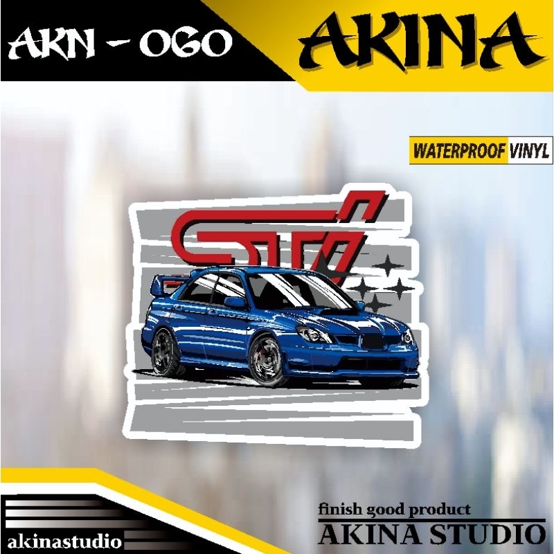 Jual sticker vinyl anti air subaru blue | stiker vinyl anti air subaru ...