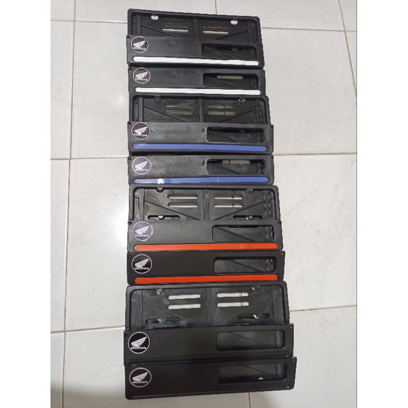 Jual cover plat nomor list bingkai plat motor logo sayap honda list ...