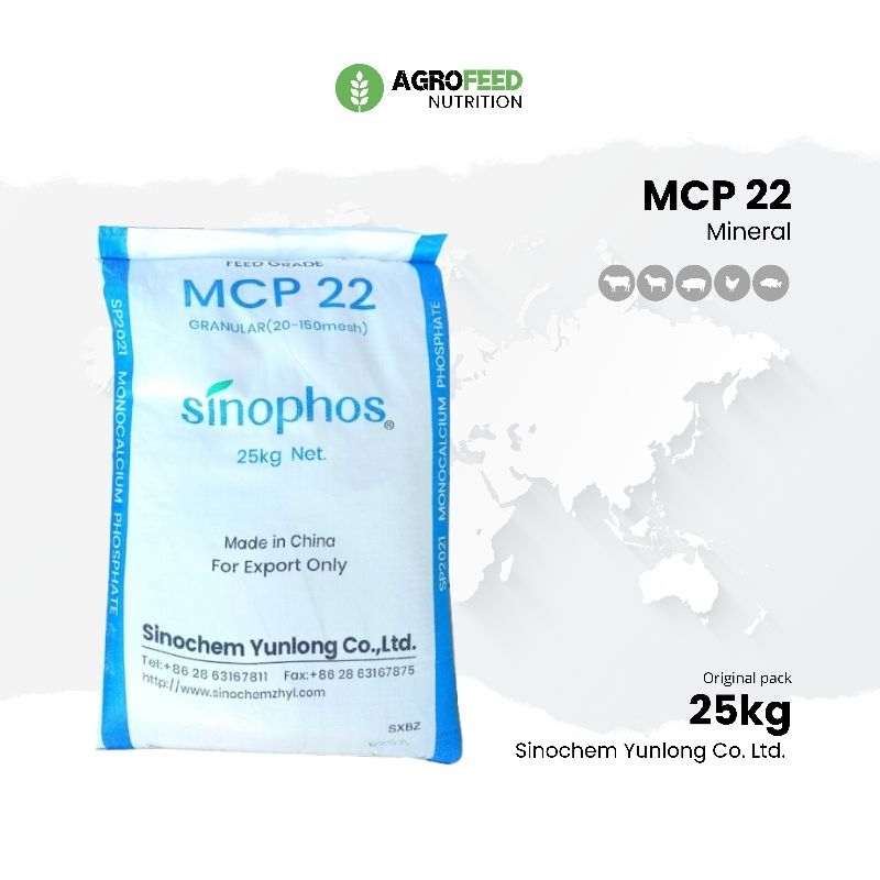 Jual MCP 22 Monocalcium Phosphate Sinophos Makro Mineral Produktivitas ...
