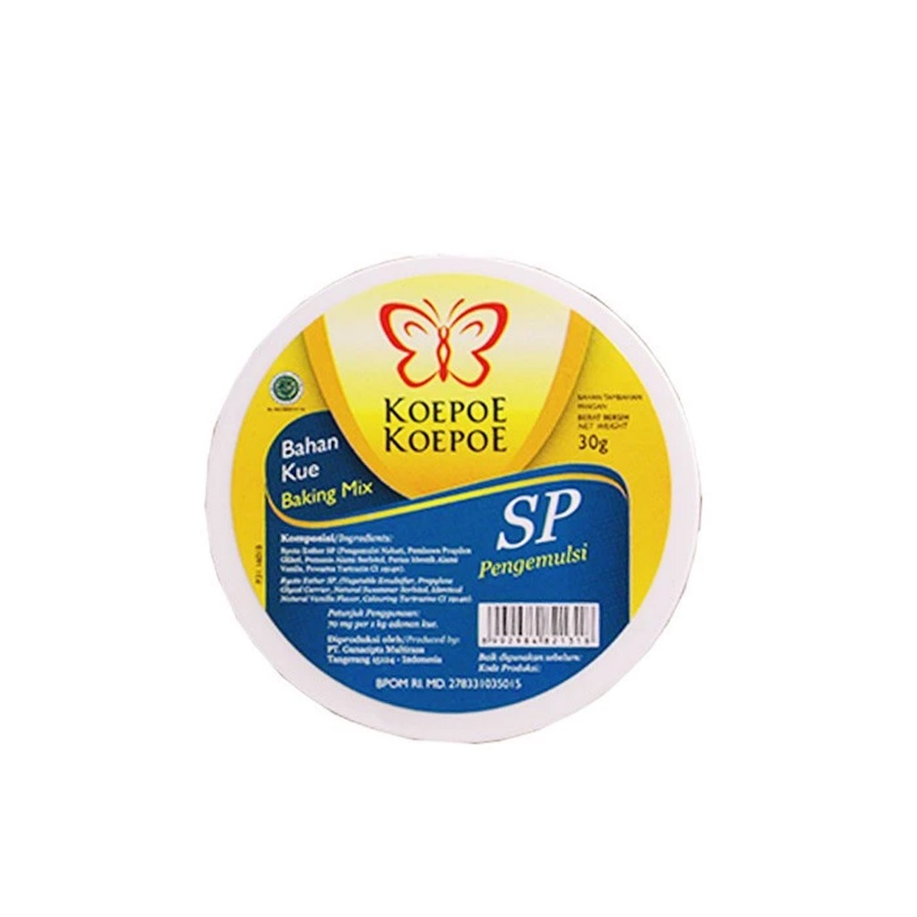 Jual SP KOEPOE Pengemulsi 30 gr Kupu Cake Emulsifier | Shopee Indonesia