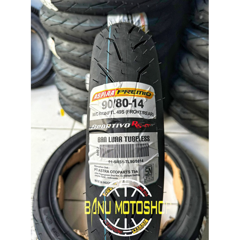 Jual Aspira premio sportivo RS-01 uk 90/80-14 Soft Compound matic | Shopee Indonesia