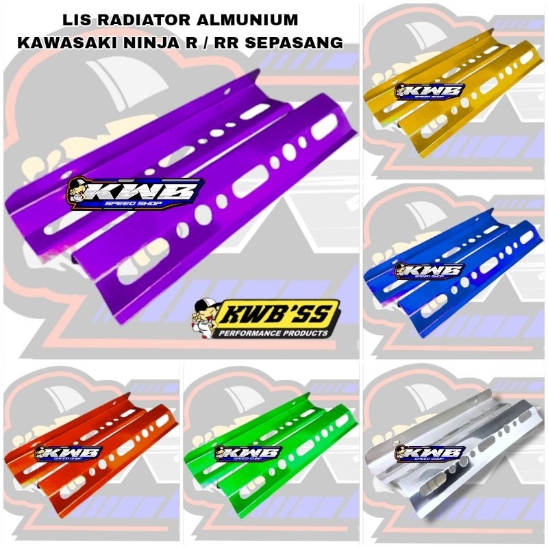 Jual Lis radiator Kawasaki Ninja R SS RR almunium sepasang | Shopee ...