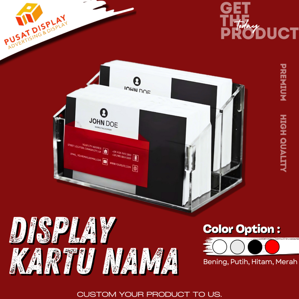 Jual Akrilik Display Kartu Nama | Display Kartu Nama Variasi | Kotak ...