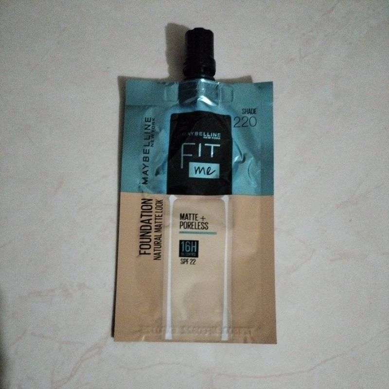 Jual Maybelline fit me matte foundation sachet isi 5 ml | Shopee Indonesia