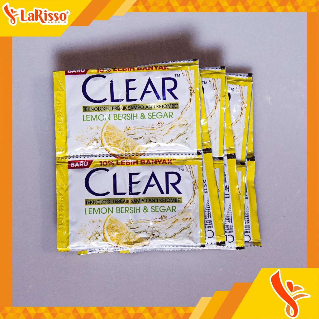 Jual CLEAR SHAMPOO SACHET 12X9ML LEMON SEGAR EXTRA | Shopee Indonesia