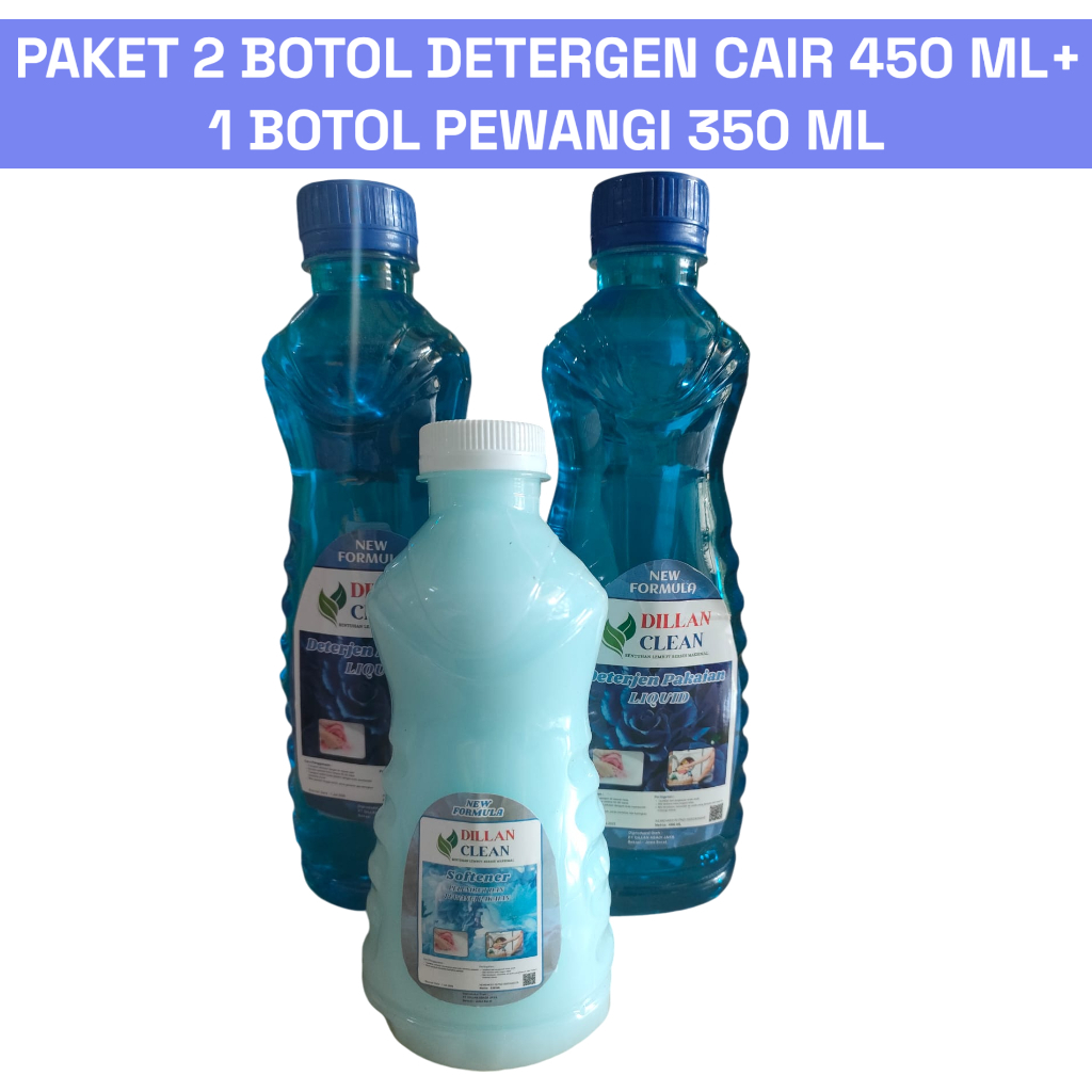 Jual PAKET 2 BOTOL DETERGEN CAIR 450 ML FREE SOFTENER 350 ML | Shopee ...