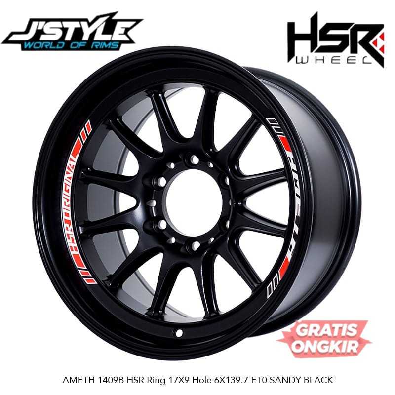 Jual JUAL VELG RACING MOBIL HSR AMETH R17 LUBANG 6X139,7 FORTUNER PAJERO EVEREST HILUX DLL ...