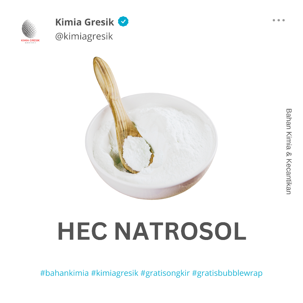 Jual HEC Natrosol Hydroxyethyl Cellulose Cellosize 100 gr | Shopee ...