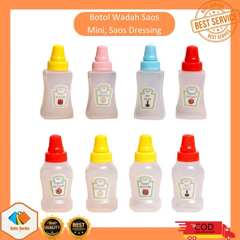 Jual B023 Botol Wadah Bumbu Saus Kecap Salad Dressing Bento Mini ...