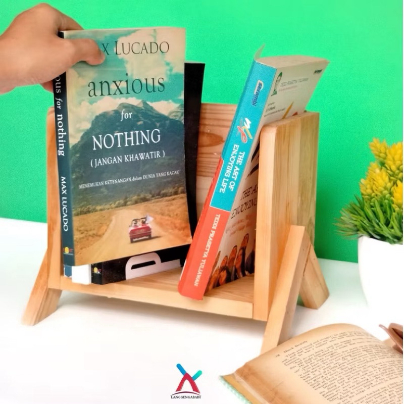 Jual Rak Buku Kayu Aesthetic Rak Meja Minimalis | Shopee Indonesia