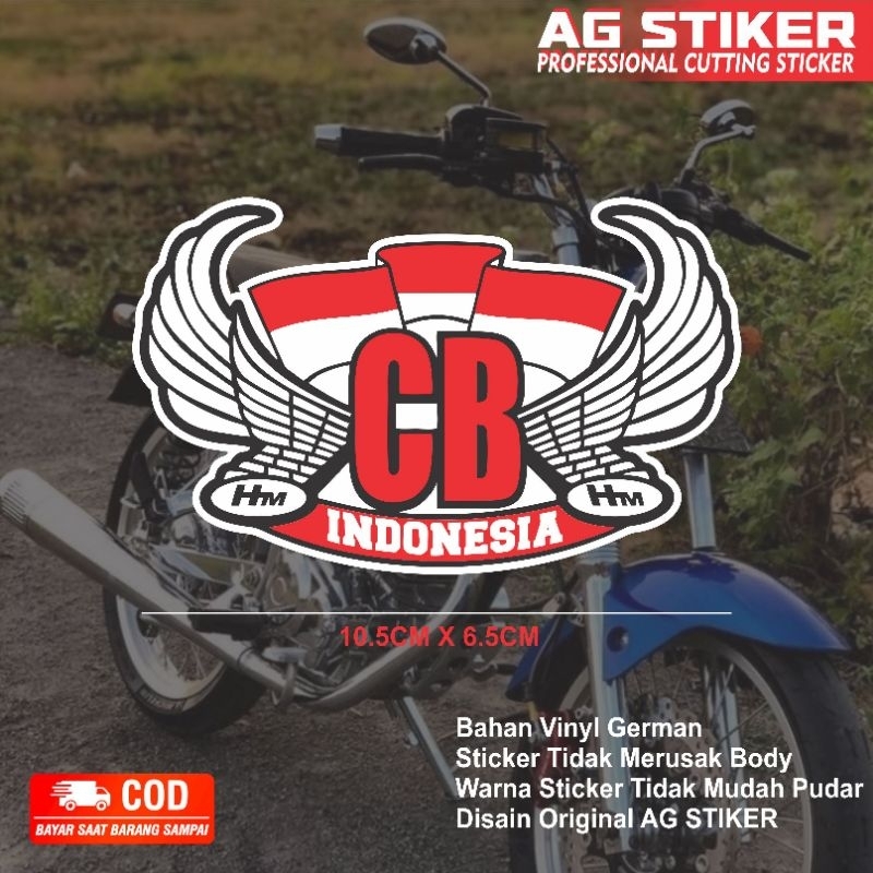 Jual Stiker CB Indonesia Stiker murah stiker motor | Shopee Indonesia