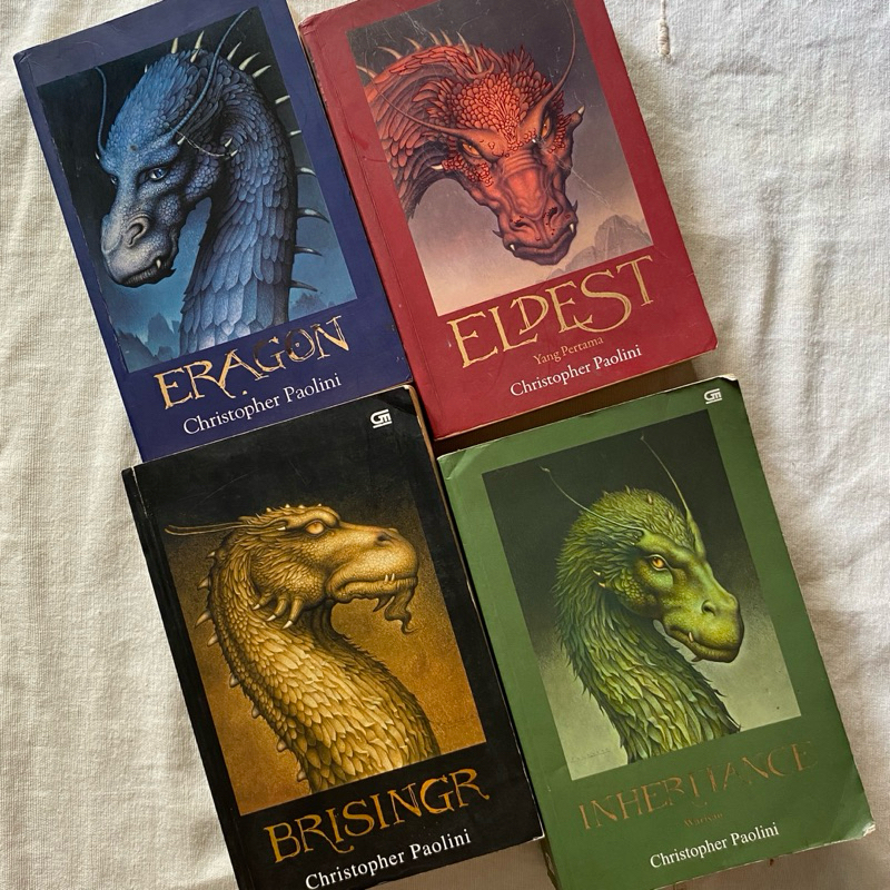 Jual Buku Novel The Inheritance Cycle Eragon Eldest Brisingr Inheritance Set Series ...