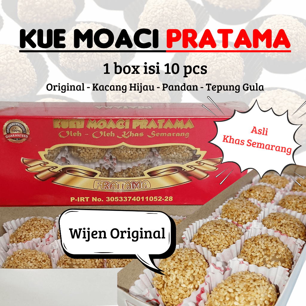 Jual Kue Moaci Moci Mochi Semarang Merk Pratama Wijen | Shopee Indonesia